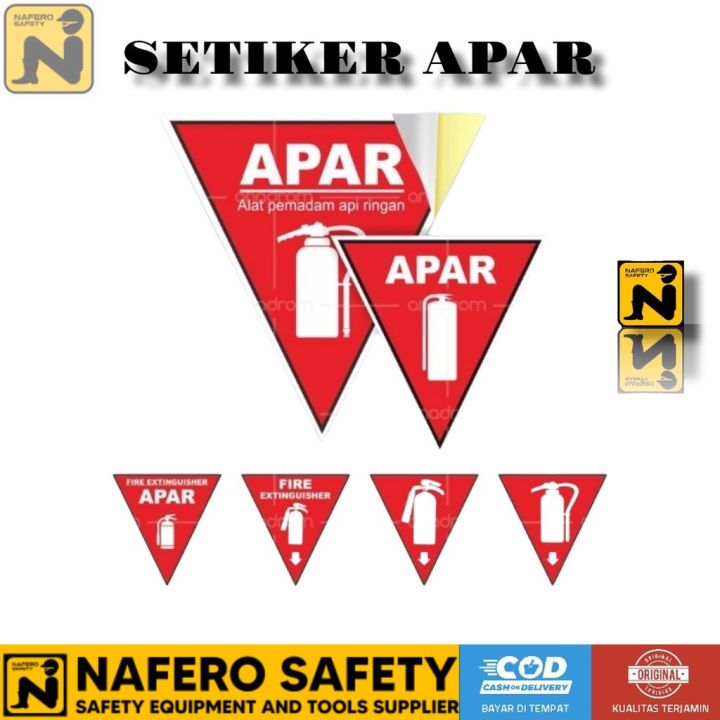 Stiker K3 Alat Pemadam Api Ringan APAR/Sticker HSE light fire ...