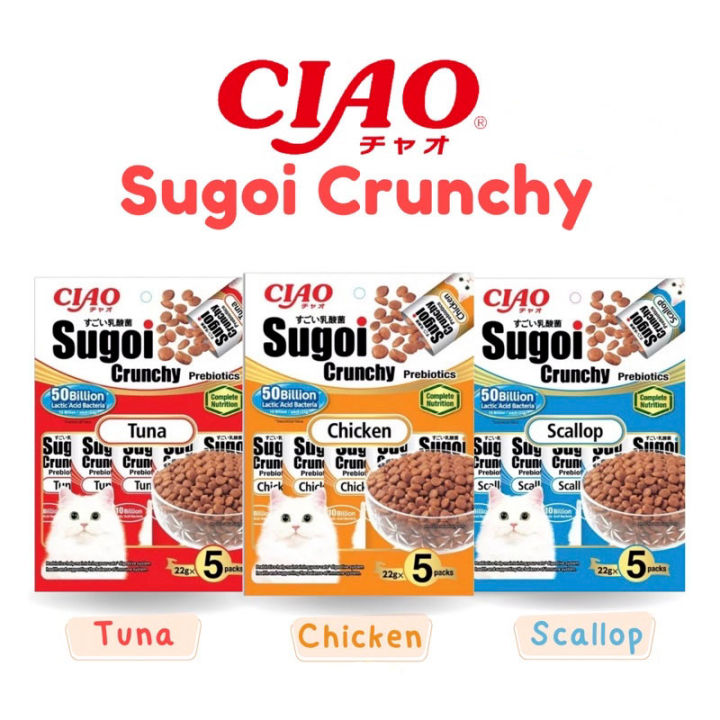 CIAO Sugoi Crunchy Plus Prebiotics 22g x 5 | Lazada Singapore