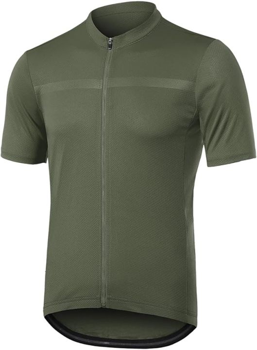 Mens Cycling Jersey Short Sleeves Slim Fit Bike Bicycle Biking Shirt ...