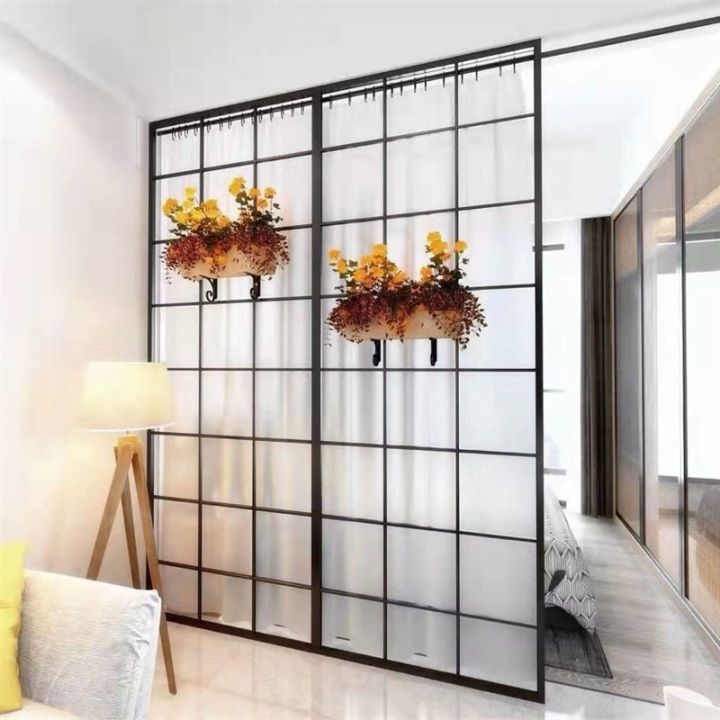 Customized beauty salon bedroom partition door wrought iron screen ...