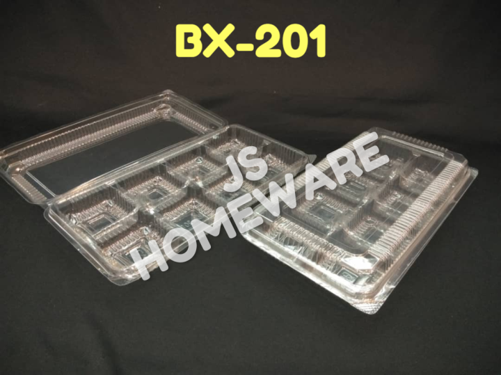 Kuih Container BX 201 / Disposable Plastic Clear Bakery Container ...