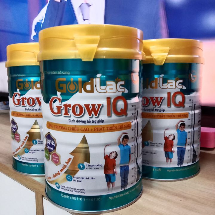 Sữa tăng chiều cao, phát triển trí não cho trẻ 1-18 tuổi Goldlac Grow ...