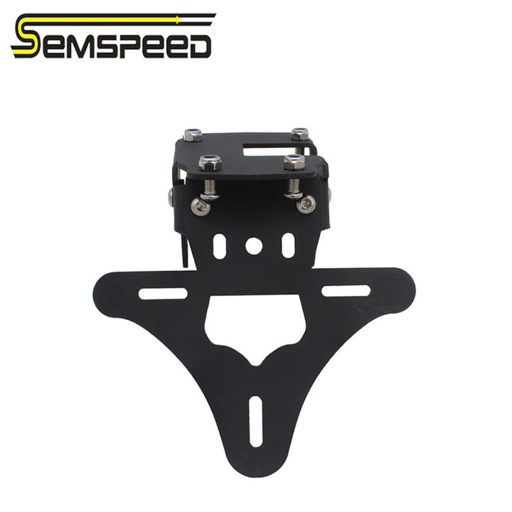 SEMSPEED Motorcycle Rear License Plate Holder Mount Bracket For ...