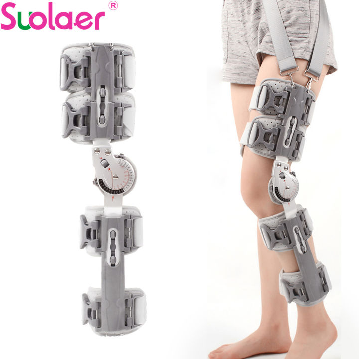 Suolaer Knee Support Joint Pain Relief Adjustable Knee Joint Fixation Brace Lower Limb Bracket ...