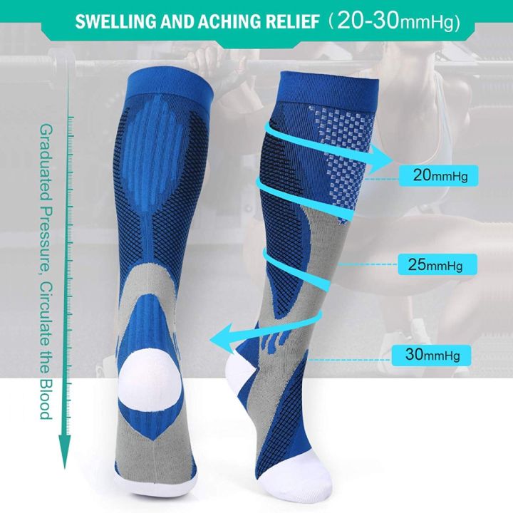 Legit Cycling Compression Socks Anti Varicose Veins Stockings Men Women ...