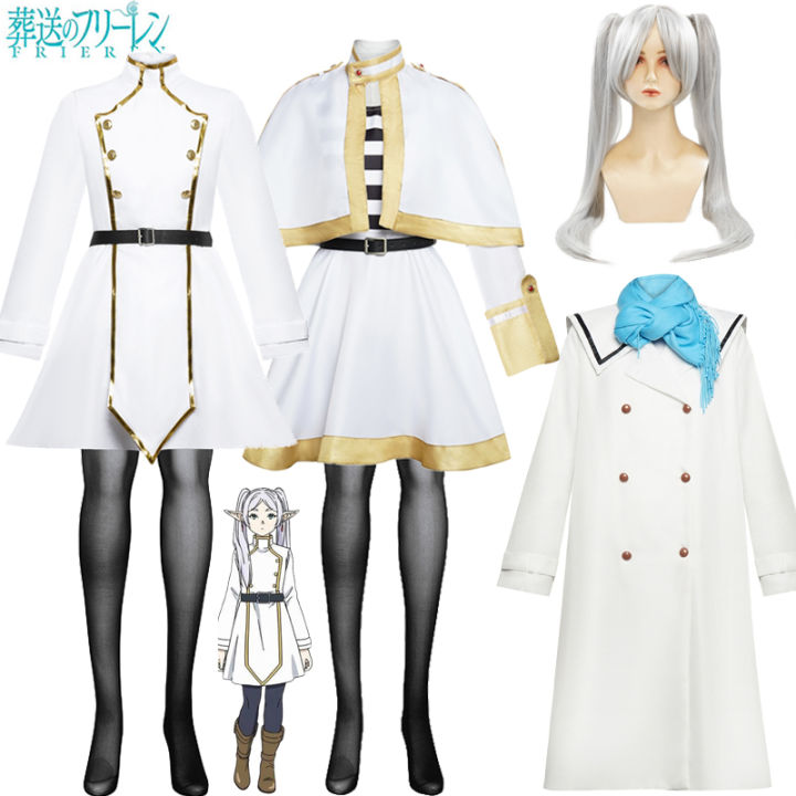 Anime Frieren Beyond Journey's End Costume Elf Girl Frieren Cosplay ...