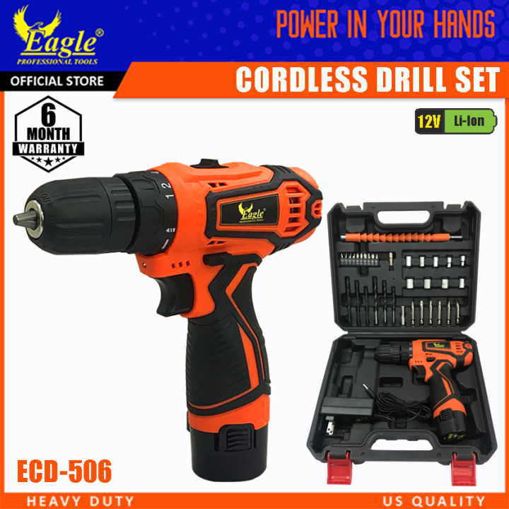EAGLE TOOLS Cordless Drill Set 12V ECD-506 | Lazada PH