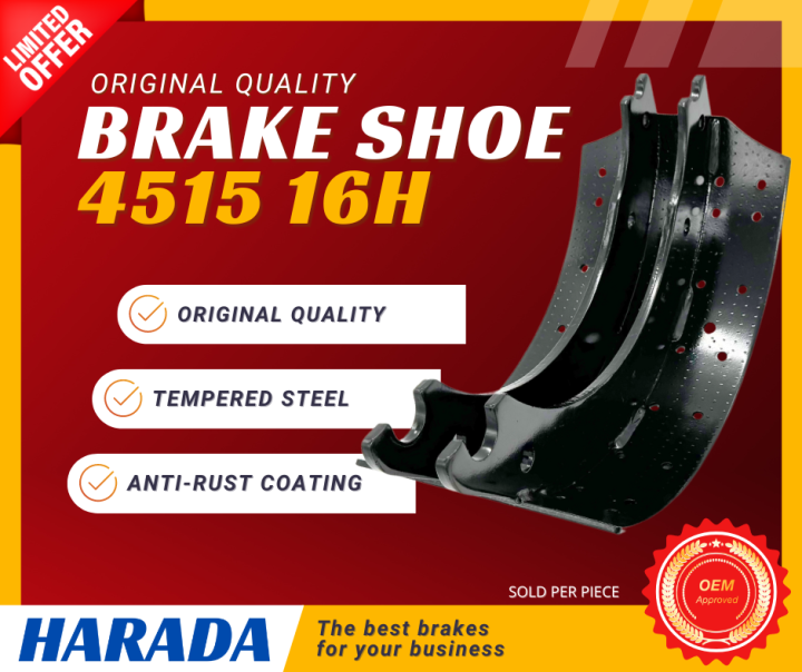 OEM Steel Brake Shoe - 4515 16 Holes by Harada Brakes | Lazada PH