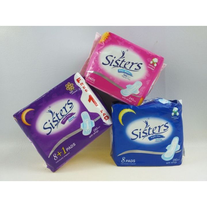 Sisters Sanitary Napkin with Wings 8 Pads | Lazada PH