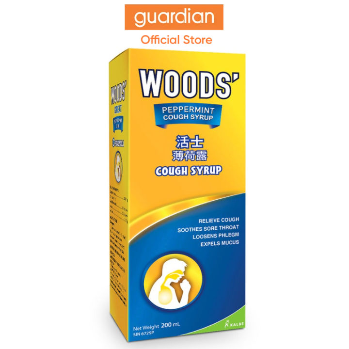 Woods Peppermint Cough Syrup Adult, 200Ml | Lazada Singapore