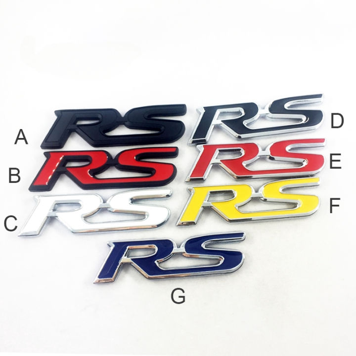 LT 1 x Metal RS Logo Car Auto Rear Trunk Side Emblem Badge Sticker ...