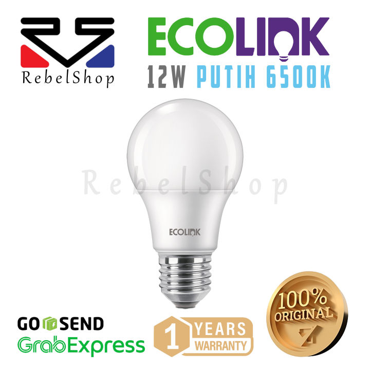 Lampu LED Ecolink Bohlam Bulb 12 Watt Putih (12W 12 W 12Watt) | Lazada ...