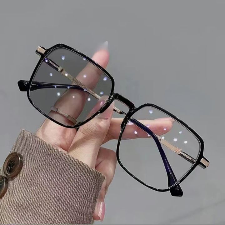 Photochromic Anti Radiation large frame Glasses Shades For Woman Man ...
