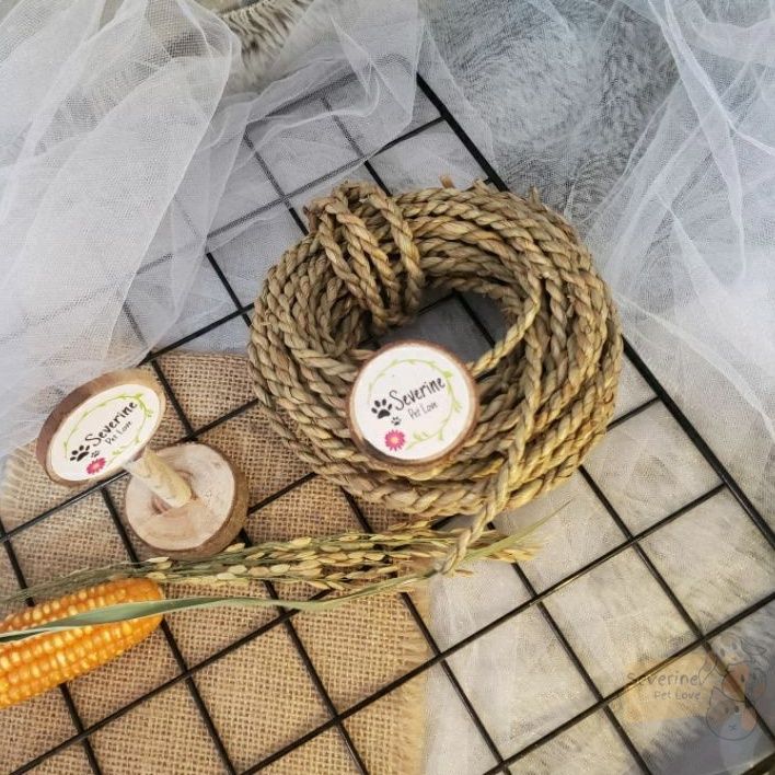 tali Rumput gigitan kelinci tali serat Alami gigitan hamster | Lazada ...