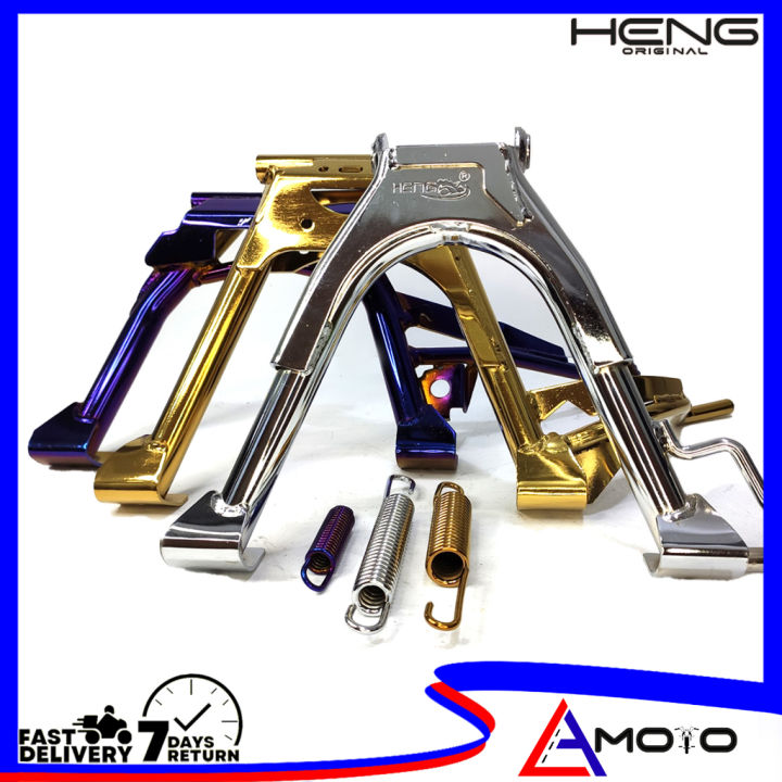 (PER PC) HENG STAINLESS CENTER STAND CLICK PCX NMAX AEROX BEAT FI WAVE ...