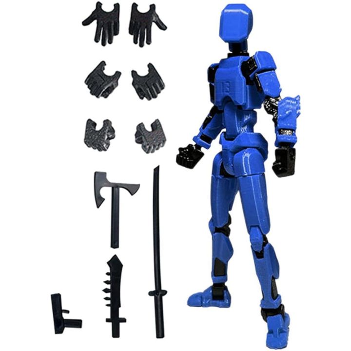 Robot Action Figure, 3D Printed with Full Articulation for Stop Motion ...