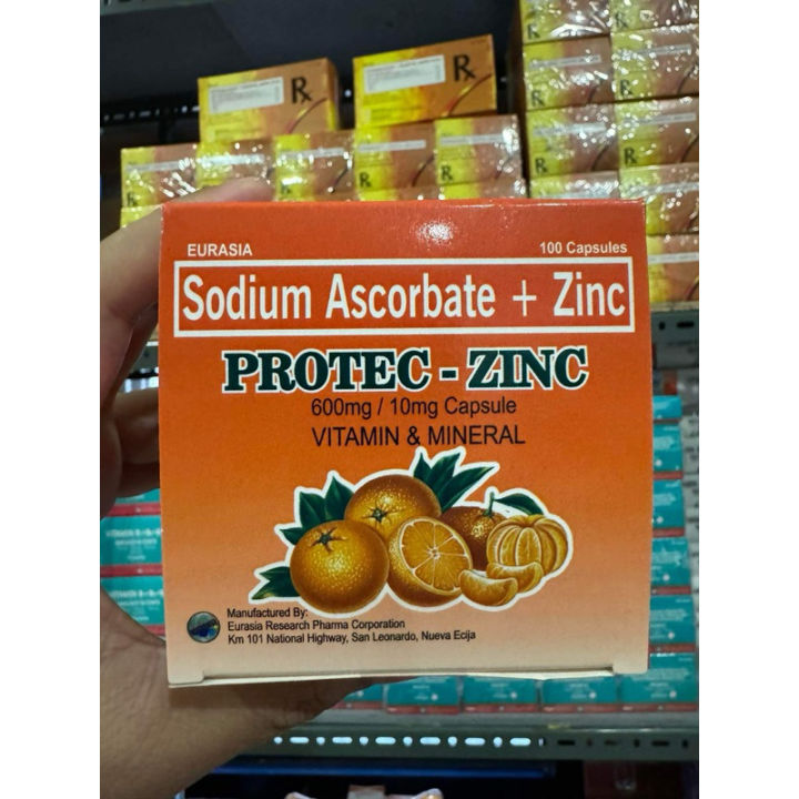 SODIUM ASCOBATE + ZINC PROTEC - ZINc 100 Capsules | Lazada PH