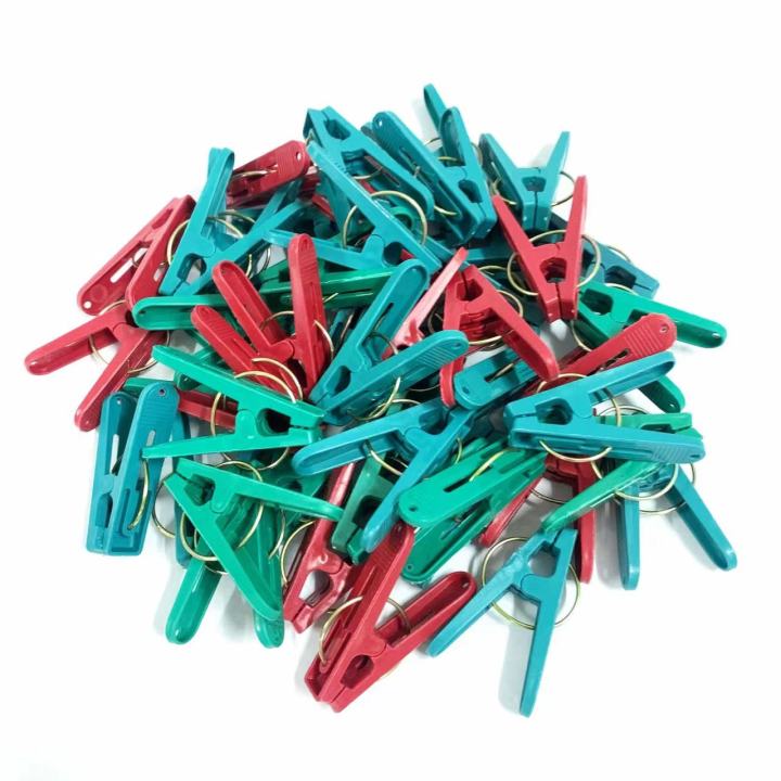 50PCS Plastic clip/Clothespin Laundry Clothes Pins Spring Clips Pin ...