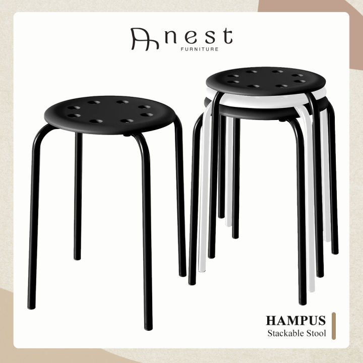 (NEST) HAMPUS Stackable Stool - Stackable / Stacking Chair / Nordic Chair / Stools / Restaurant ...