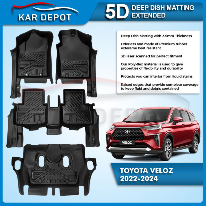 TOYOTA VELOZ 2022-2024 5D DEEP DISH MATTING | Lazada PH