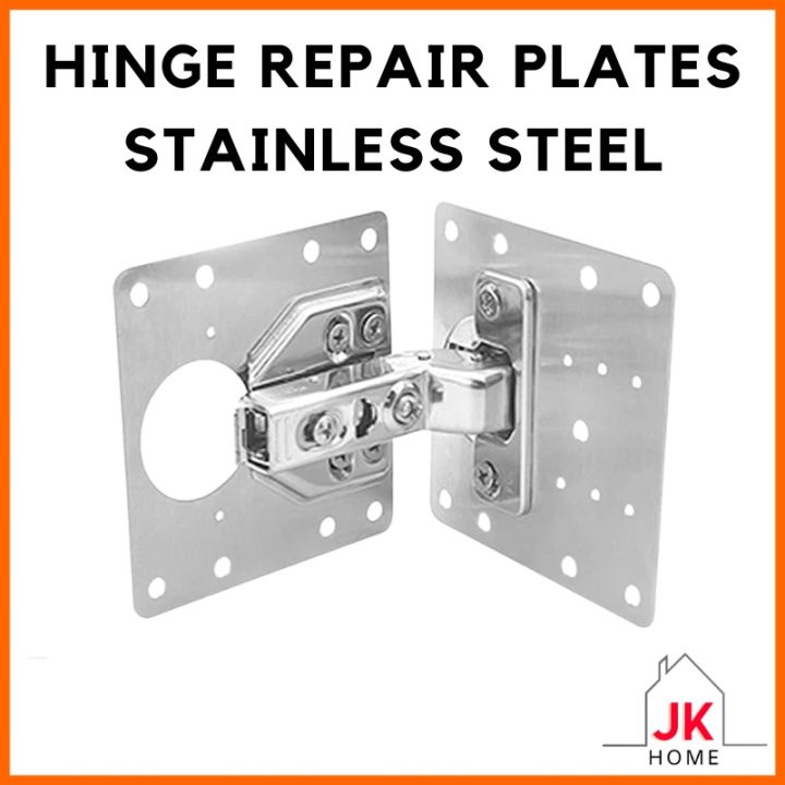 RMK Hinge Repair Plates Stainless Steel Cabinet Door Hinges Plate with ...