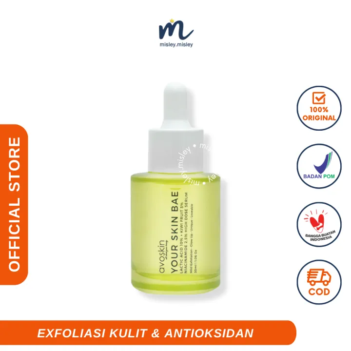 MISLEY - AVOSKIN Your Skin Bae Lactic Acid 10% + Kiwi Fruit 5% ...