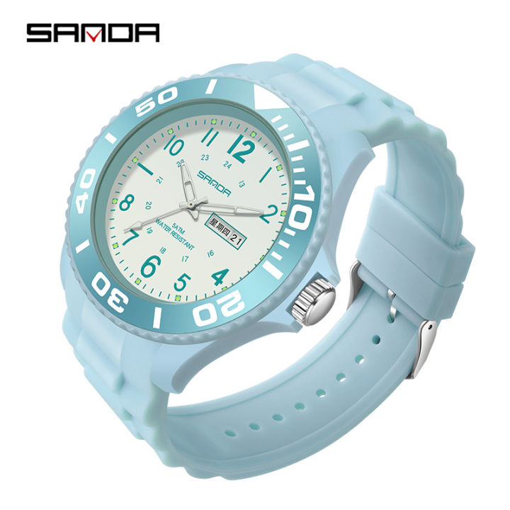 Sanda original new fashion trend personality luxury luminous waterproof ...