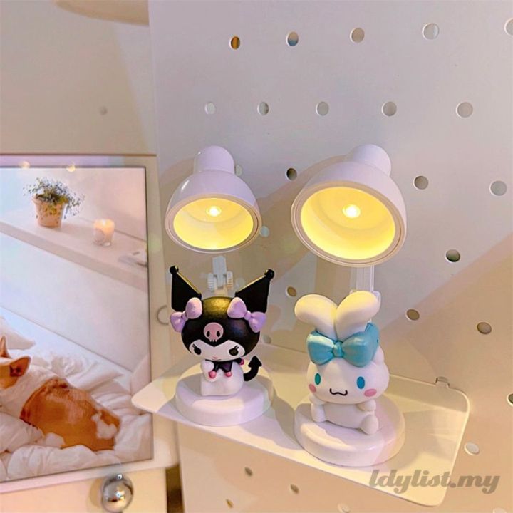 ღ Kawaii Sanrio Magnetic Night Light Cartoon Cinnamoroll Kuromi Desktop ...