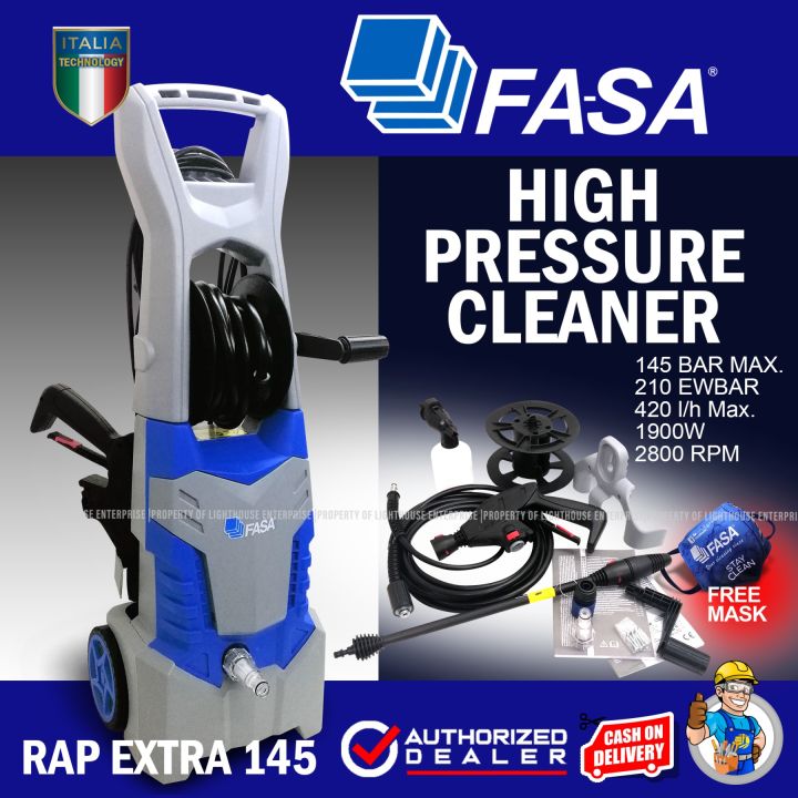 FASA Italy 1900W Portable High Pressure Washer for Home Gardening ...