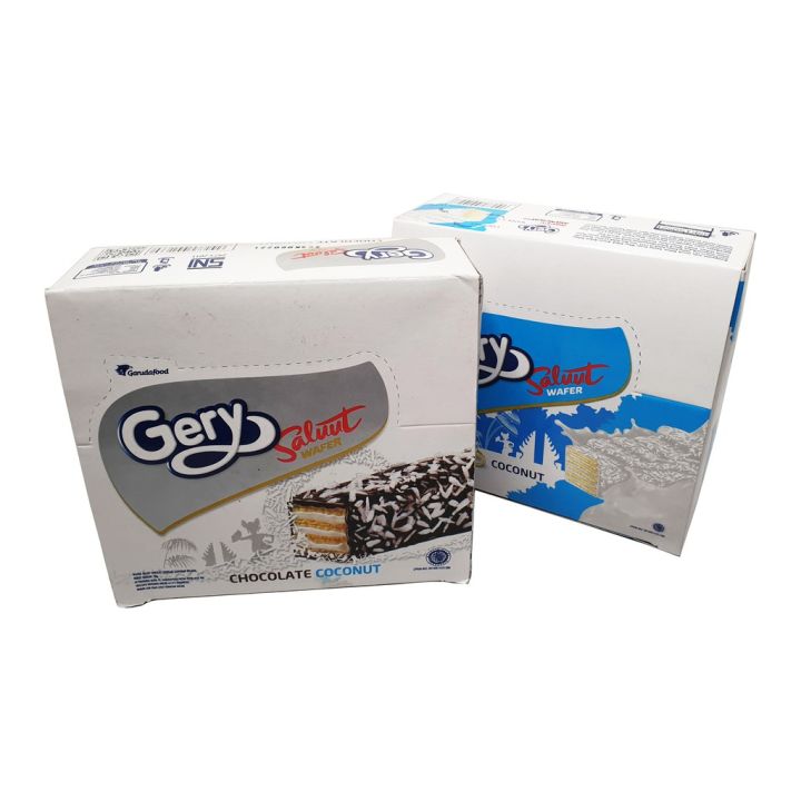 Gery Saluut Wafer Kelapa BOX - Netto 12 bks x 21 gr | Lazada Indonesia
