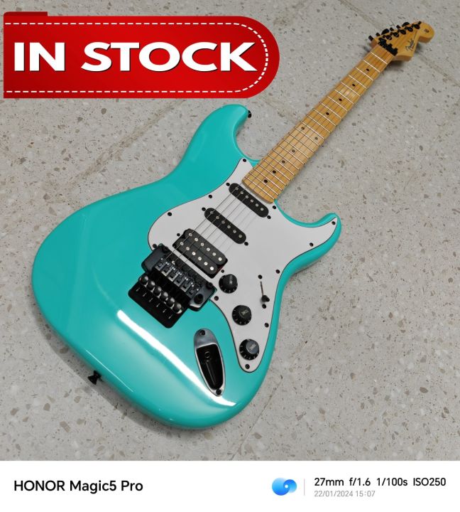 【Guitaroy】【Ready stock】Fender stratocaster relic red/tiffany Floyd rose ...