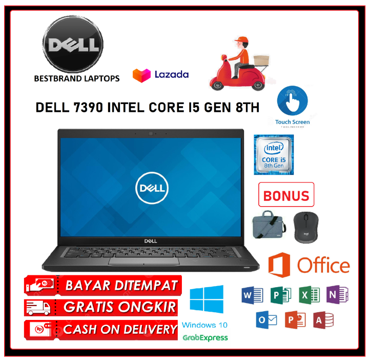 LAPTOP DELL LATITUDE 7390 CORE I.7 GEN 8 RAM 8GB/256SSD 13 INCH WINDOWS ...
