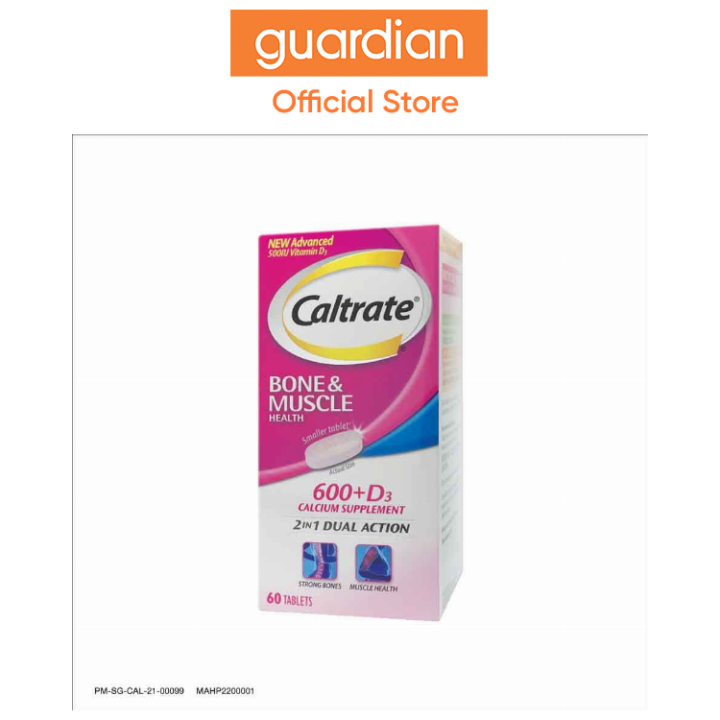 Caltrate 600+D 600mg Calcium Supplement, 60 tablets | Lazada Singapore