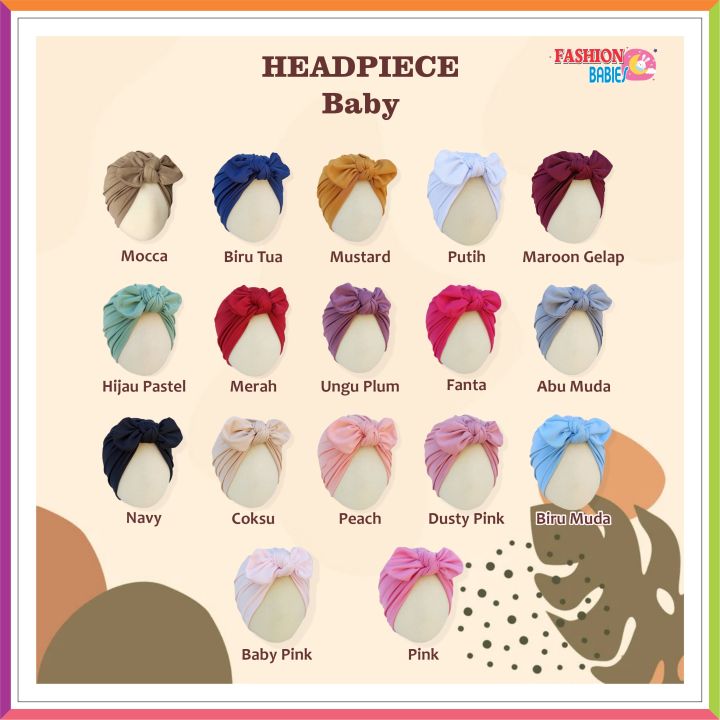 TURBAN PITA BAYI - RABBIT HEADPIECE BABY Fashionbabies | Lazada Indonesia