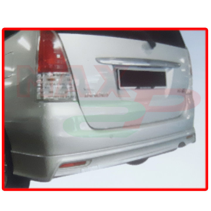 Toyota Innova (2012) OE Style Rear Back Skirt Skirting Bumper Lower Lip ...