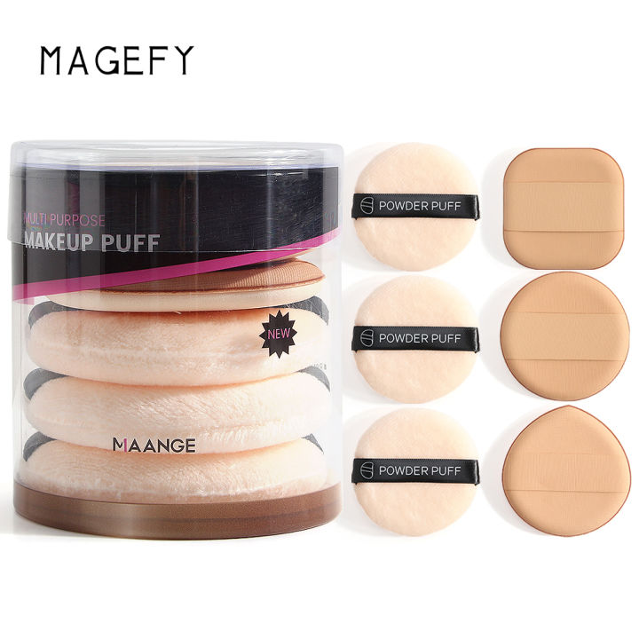 MAGEFY 5/6 Pcs Air Cushion Puff Sponge Wet and Dry Makeup Cushion Puff ...