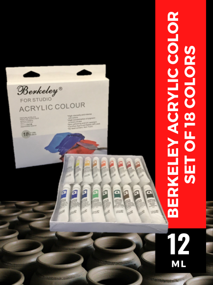 BERKELEY Acrylic Colors 18 tubes / 12 mL (Paint, Painting, Art, Colours ...