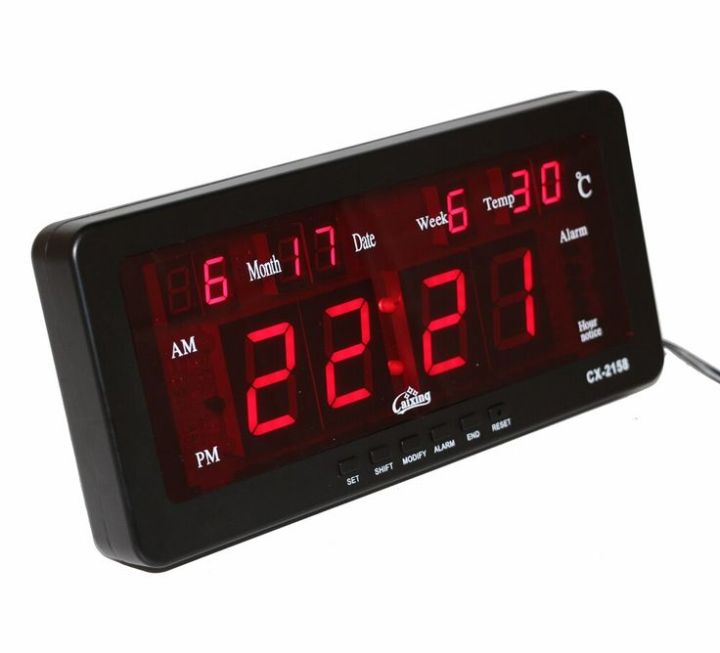 Caixing Digital LED Alarm Clock (Black) - ZOVER | Lazada PH