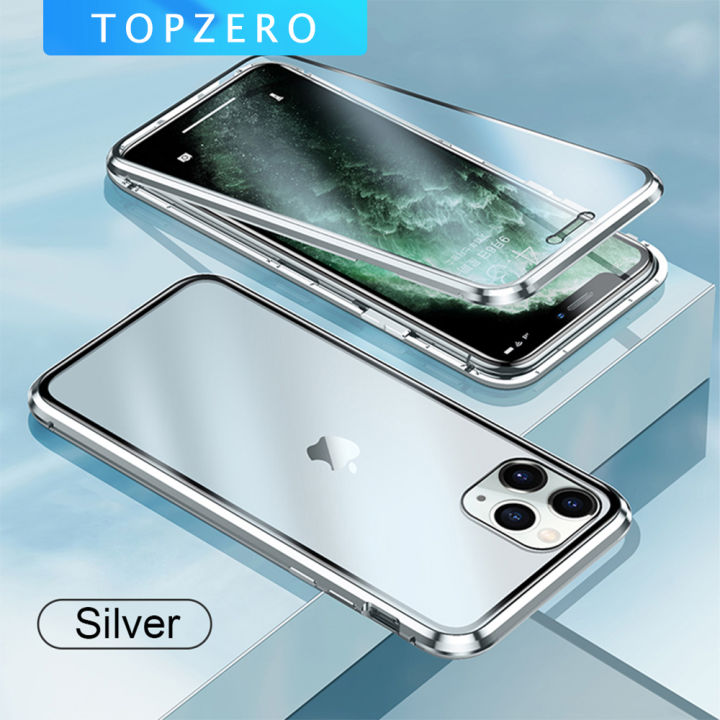 TOPZERO เคสโทรศัพท์สำหรับ iPhone 13 Pro Max 13 Mini,เคสป้องกันรอบด้าน360 ° เคสกันกระแทกโลหะดูด ...