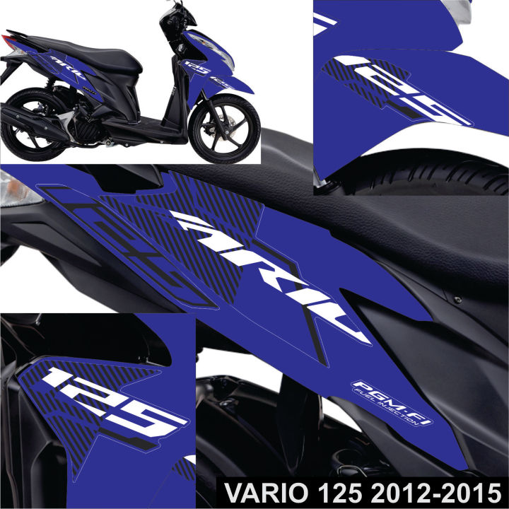 striping vario 125 kzr body biru 2012-2015 model vietnam | Lazada Indonesia