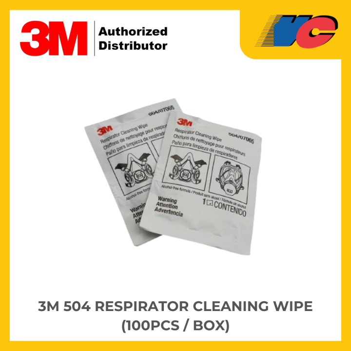 3M 504 Respirator Cleaning Wipes (100 Pcs/ Box) | Lazada