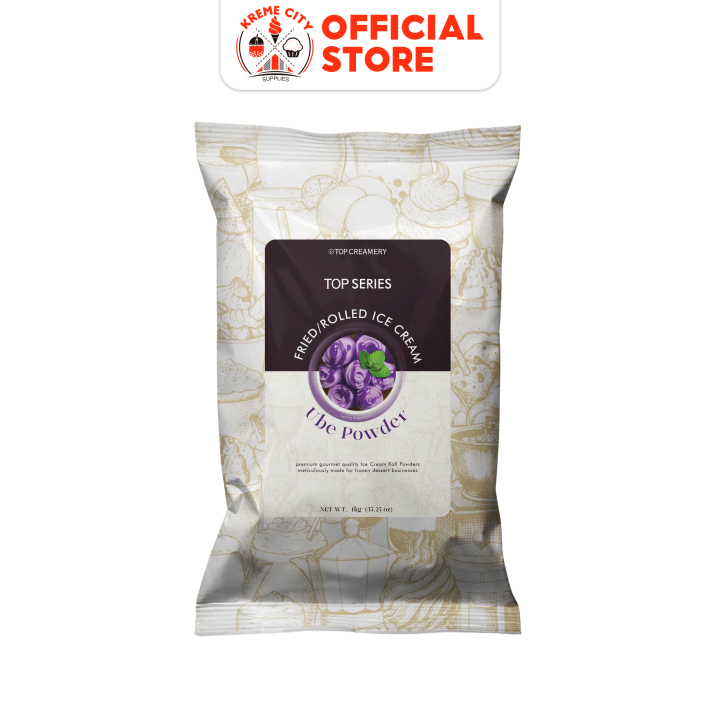 TOP Creamery Top Series Ube Fried/Rolled Ice Cream Powder Premix 1kg ...