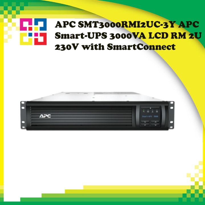 APC SMT3000RMI2UC-3Y APC Smart-UPS 3000VA LCD RM 2U 230V with ...