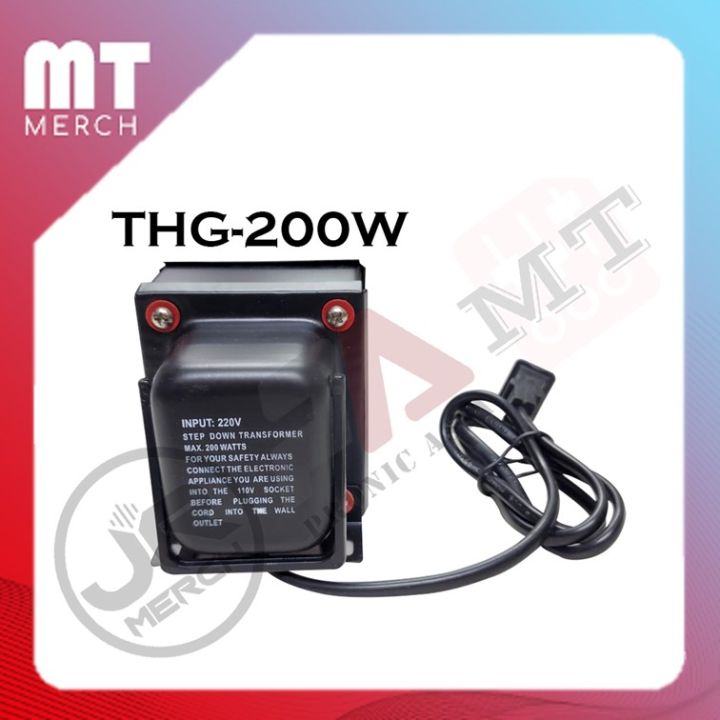 Step Down Transformer Max 200 watts Input 220V (THG-200W) | Lazada PH
