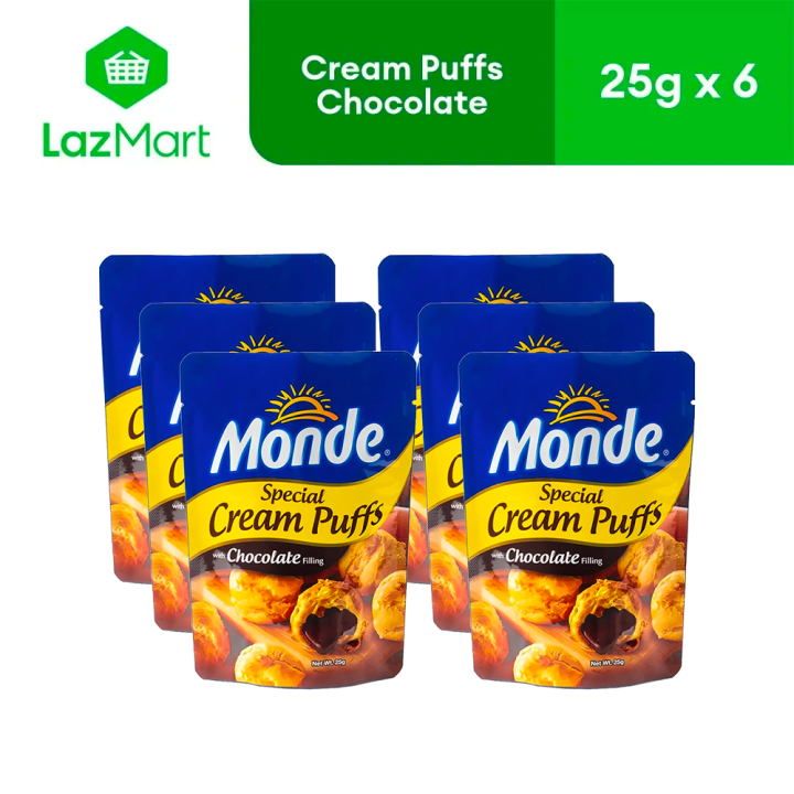 Monde Special Cream Puffs Chocolate 25g - Pack of 6 | Lazada PH