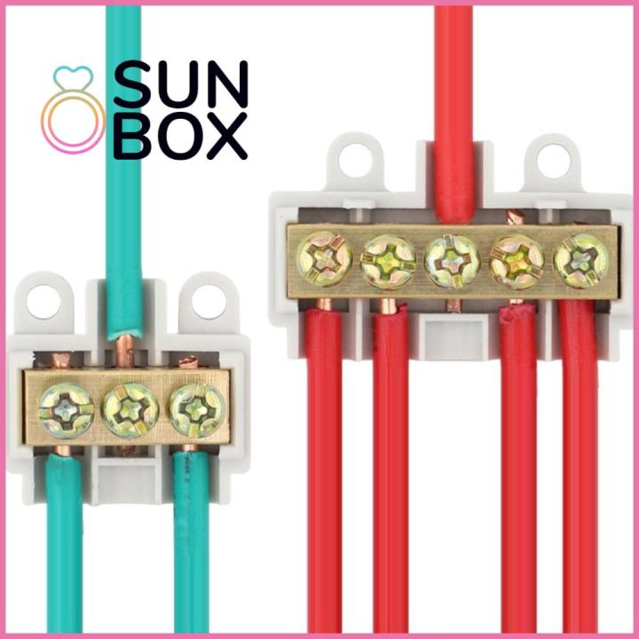 SUN BOX Universal Electrical Cable Junction Box Terminal Block Locking ...