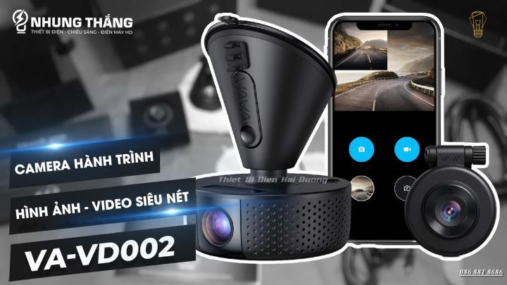 Camera Hành Trình xe Ô tô VAVA Dash Dual VD-002 - Ghi Hình Trước và Sau Siêu Nét 2K - Xoay 360 ...