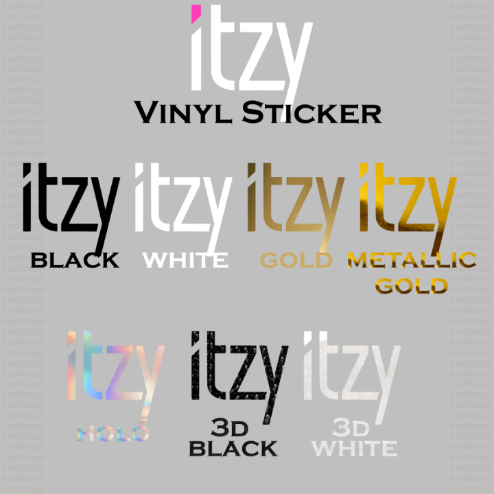 kraftitaph iTZY Logo Vinyl Stickers | Kpop Midzy | Waterproof ...