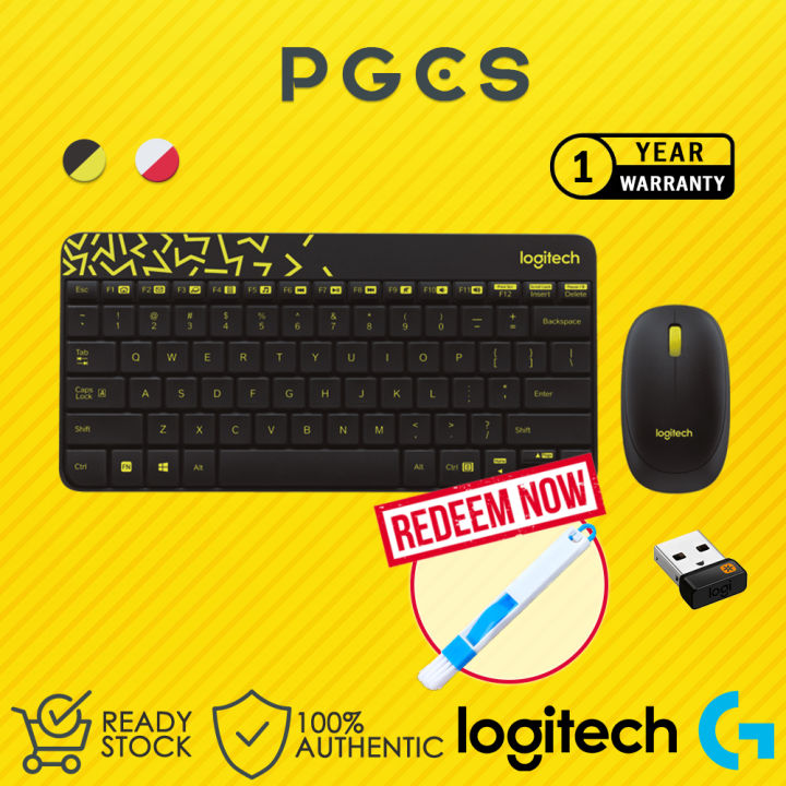 (Ready Stock) Logitech MK240 Nano 2.4Ghz Wireless Compact Keyboard and ...