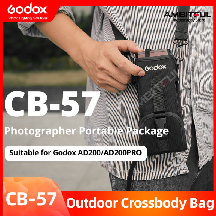 Godox CB-57 Outdoor Crossbody Bags For AD200 / AD200 Pro Outdoor Flash ...